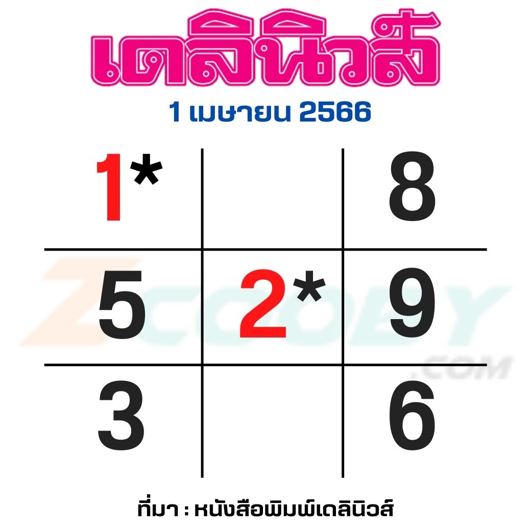 หวยเดลินิวส์ 16 เมษายน 2566 #หวยเดลินิวส์ 16/4/66 - Zcooby.com